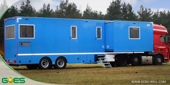 Data Van Trailer with slide Out lab delivered for Europe